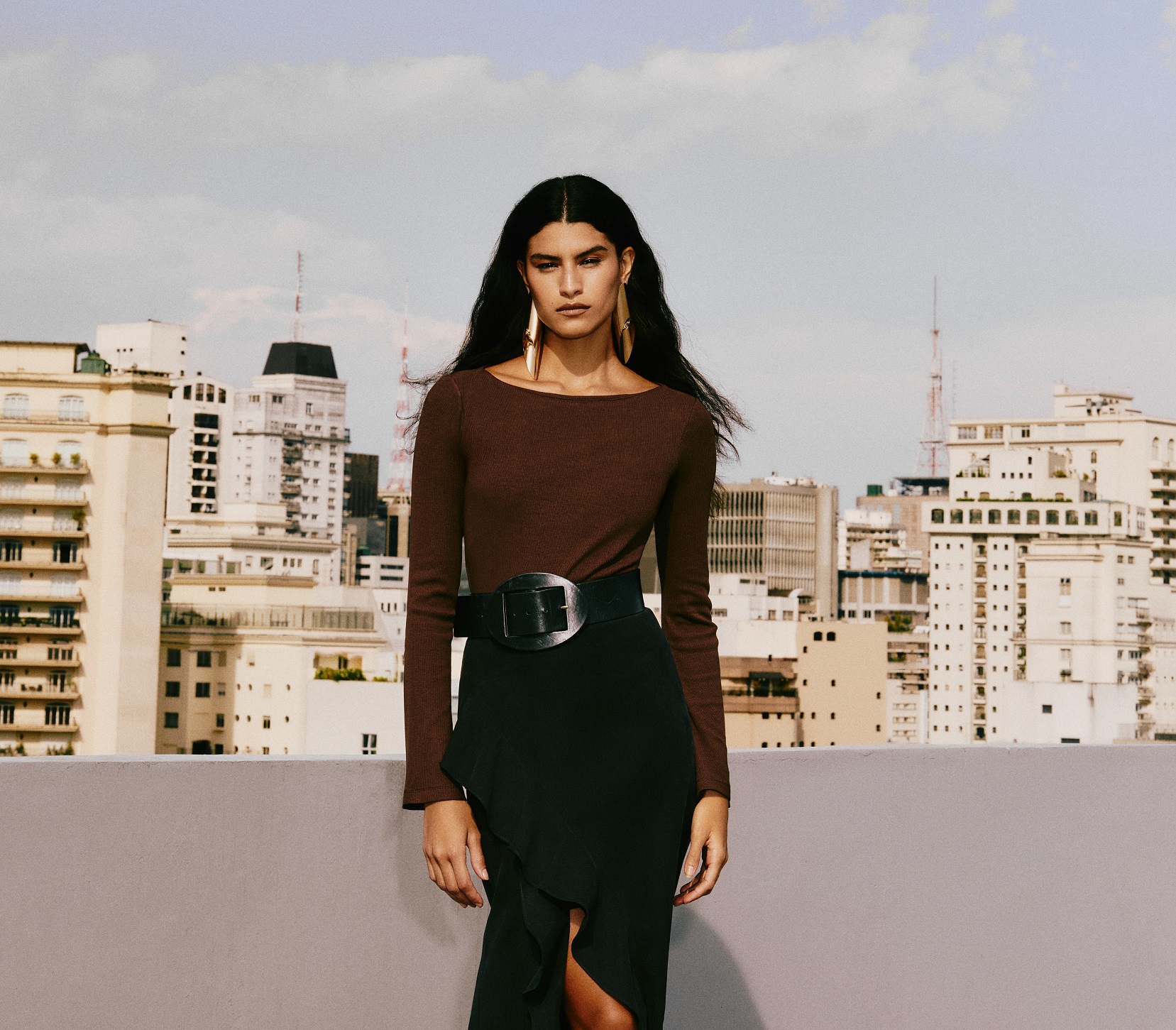 BLUSA CANELADO MANGA SINO 38239